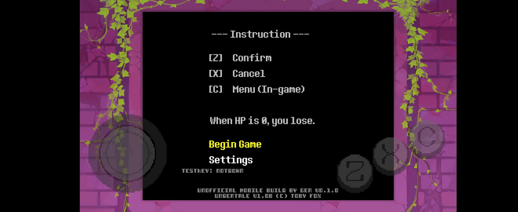 Undertale Mobile Native Android Build with Controller & Keyboard ...